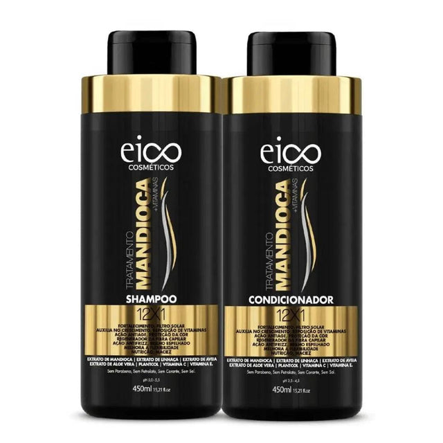 Kit de tratamiento Eico Mandioca: champú + acondicionador – MEU BRASIL ...